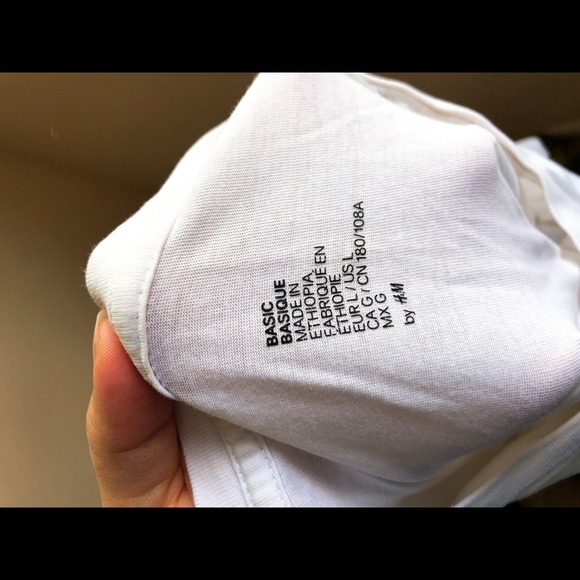 H&M | Shirts | Hm Basic White Tee | Poshmark